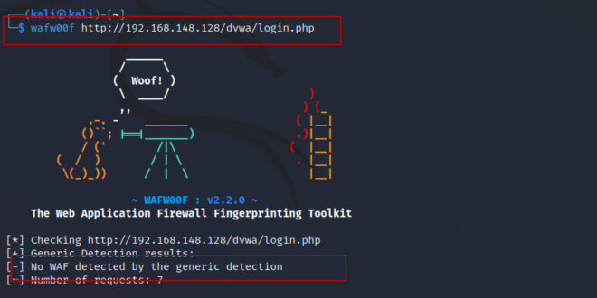 How to Use Wafw00f in Kali Linux for WAF Detection - TechArry