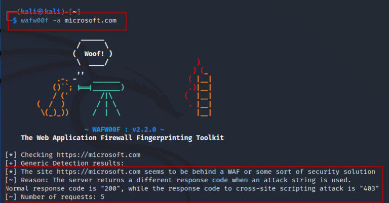 How to Use Wafw00f in Kali Linux for WAF Detection - TechArry